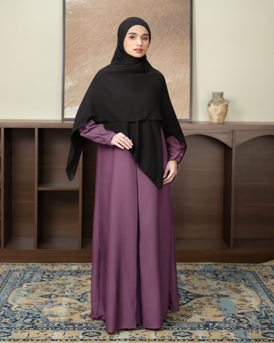 Alea Dress Plum - Dress Premium Modest Fashion | Tubita